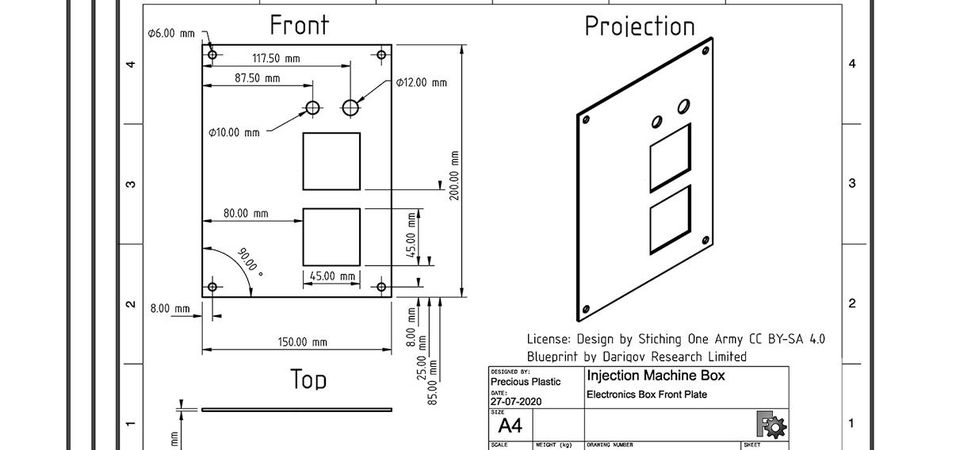 Make Blueprints in FreeCAD - Library - Precious Plastic