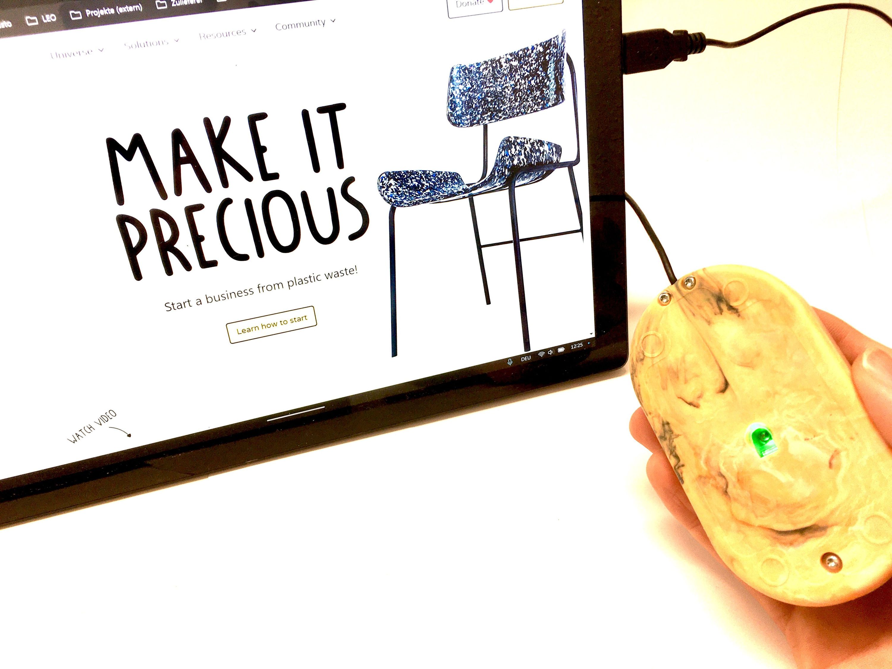 Make a computer mouse out of recycled plastic - Library - Precious Plastic